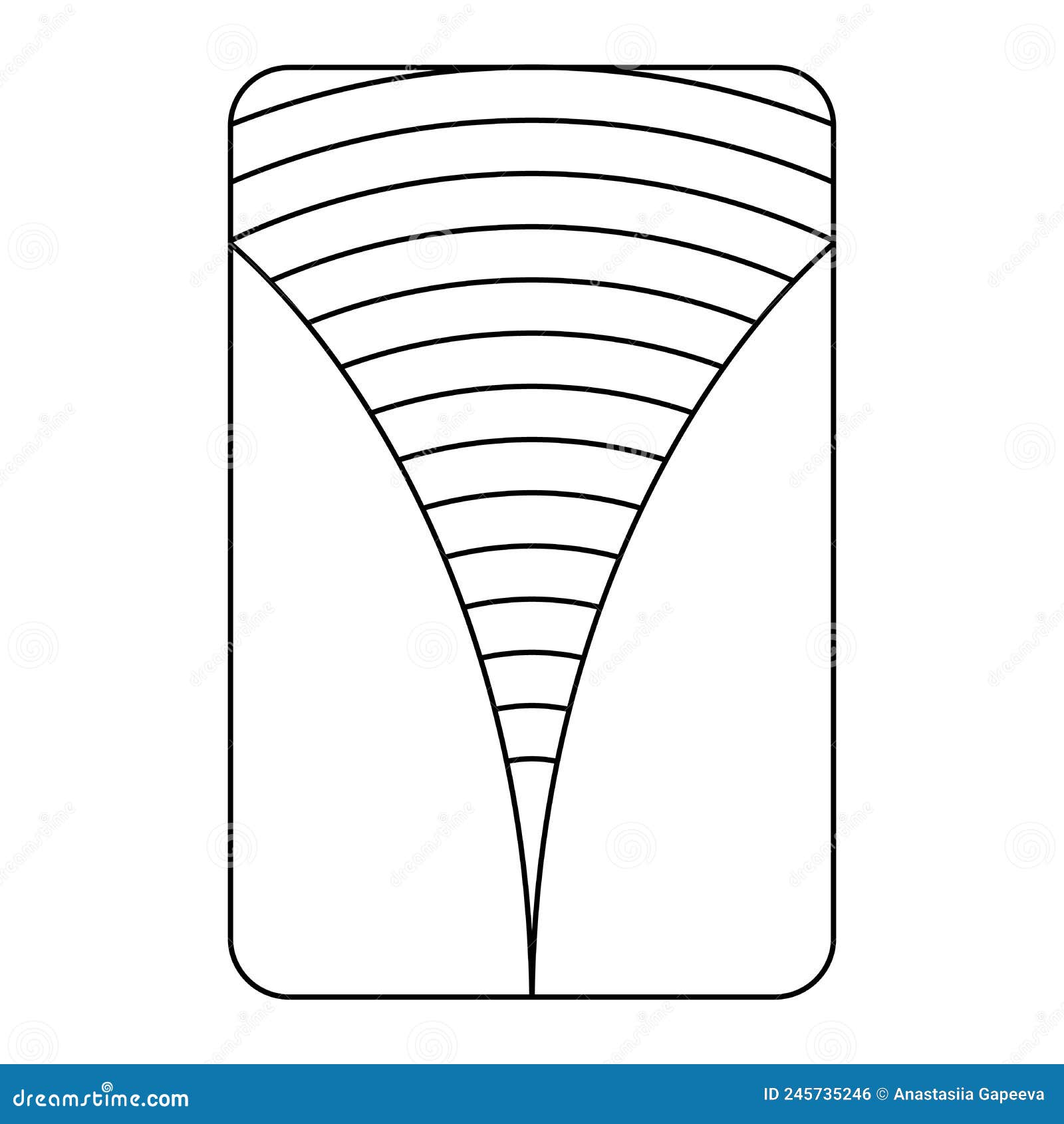 A Logo Rectangular Circle Round Alphabet Vector Illustration ...