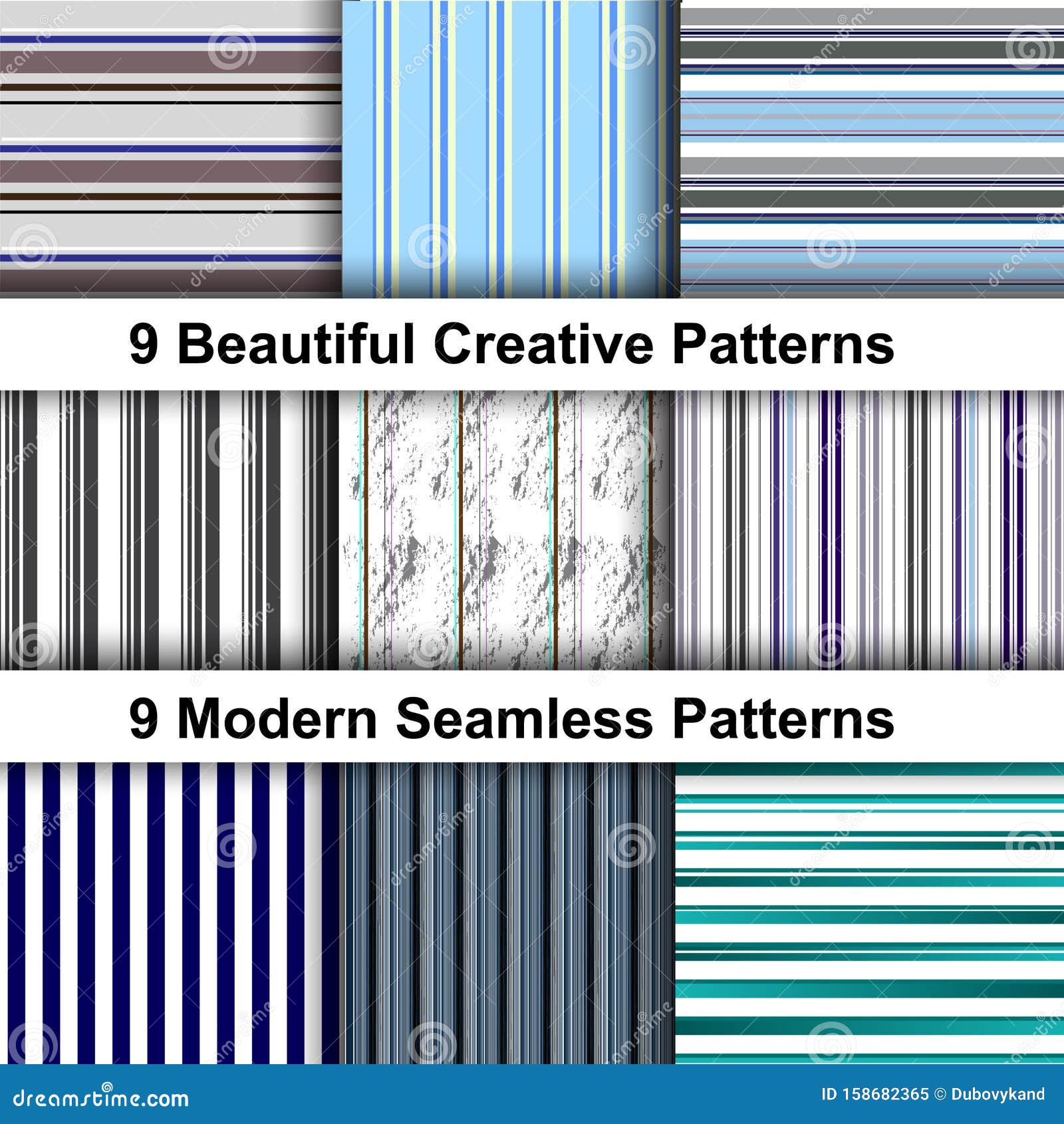 Abstract Striped Pattern in Retro Style. Fabric & Web Design Template ...