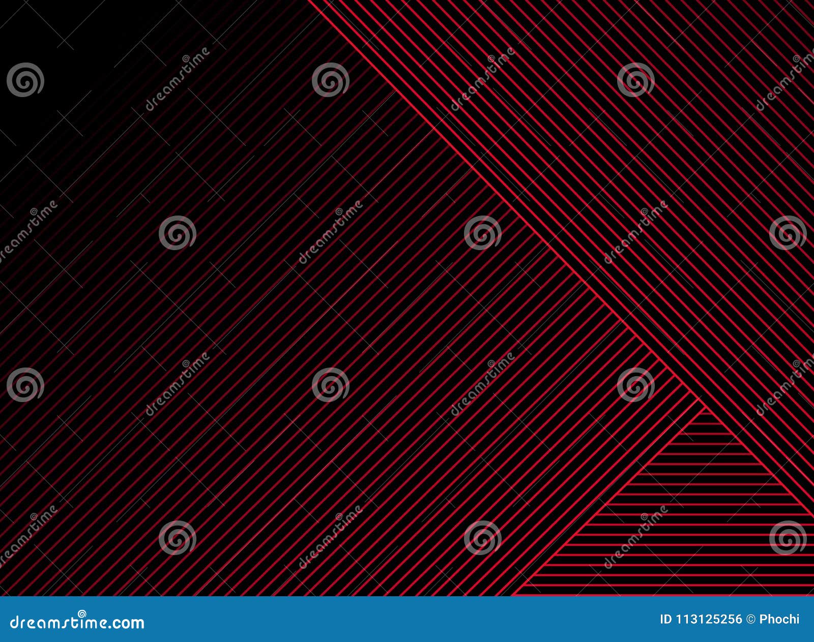 Abstract Striped Red Lines Pattern Overlay on Black Background a Stock ...