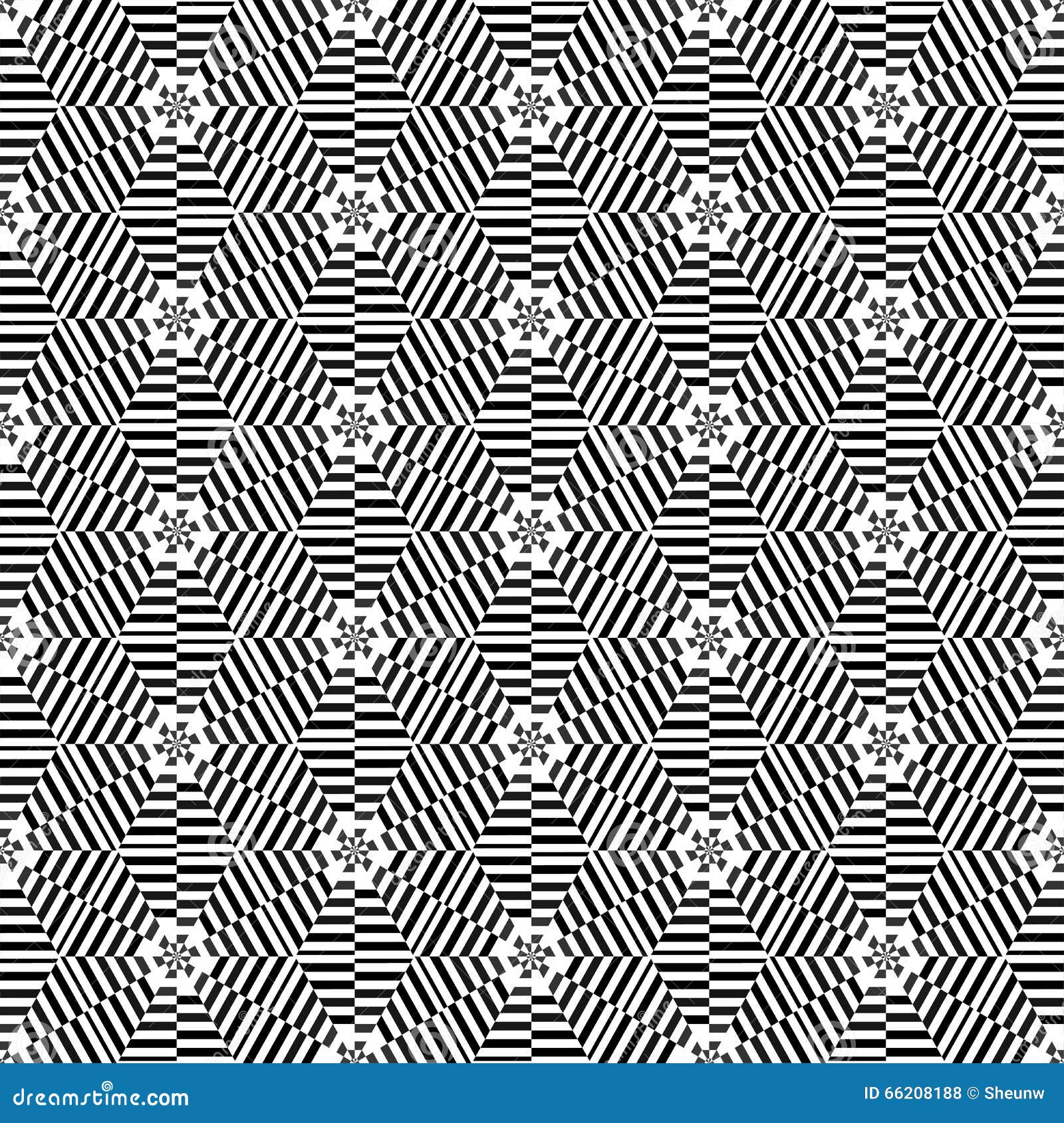 Abstract Striped Shapes. Seamless Vector Pattern Stock Vector ...