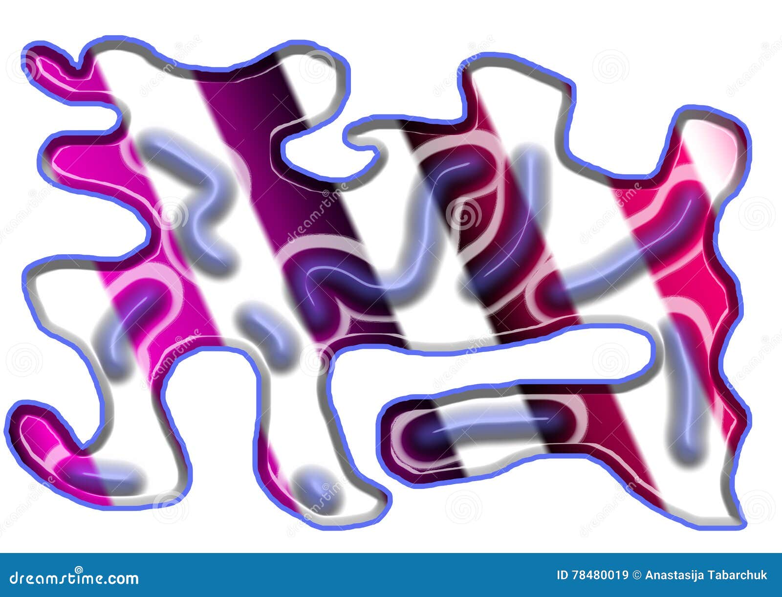 Abstract striped spots stock illustration. Illustration of impossible ...