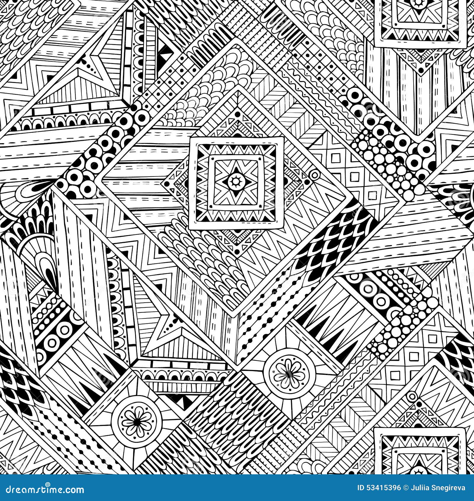 Abstract Striped Textured Geometric Tribal Stock Vector - Illustration ...