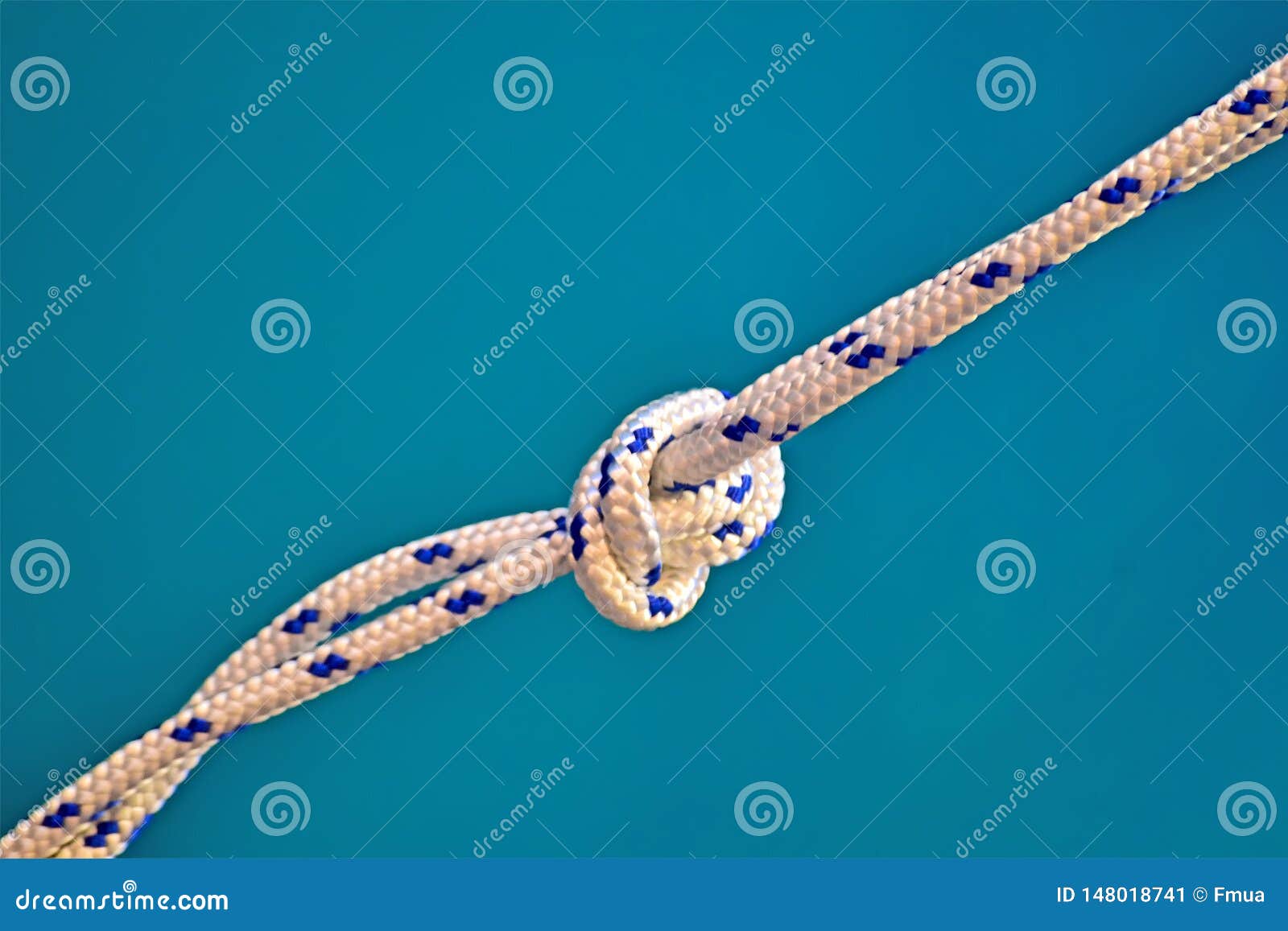 Abstract Striped White Rope on Blue Background, Industry Diversity ...