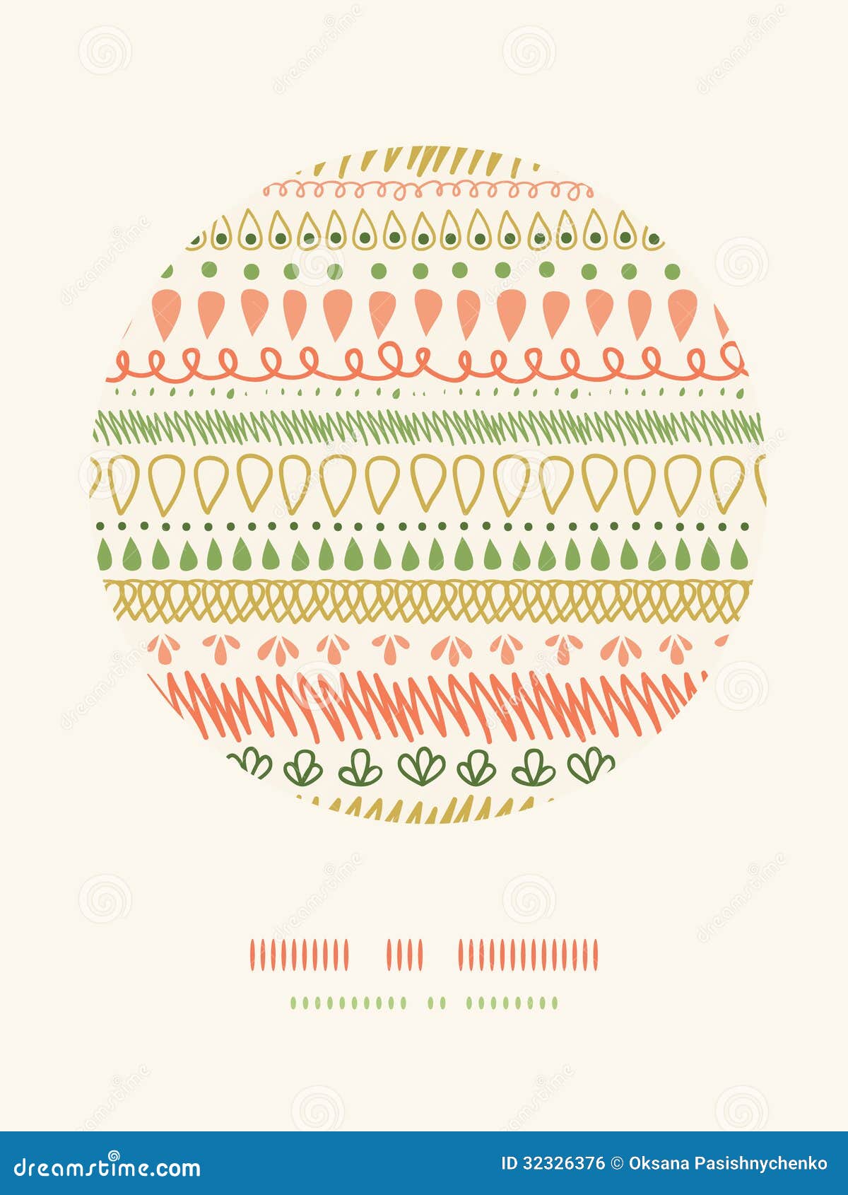 Abstract Stripes Circle Decor Background Stock Vector - Illustration of ...