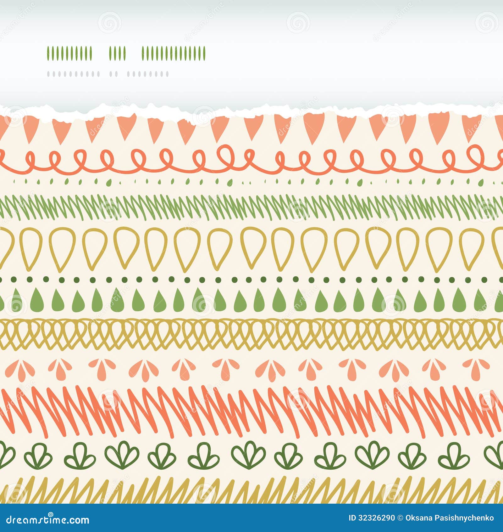 Abstract Stripes Horizontal Torn Seamless Pattern Stock Vector ...