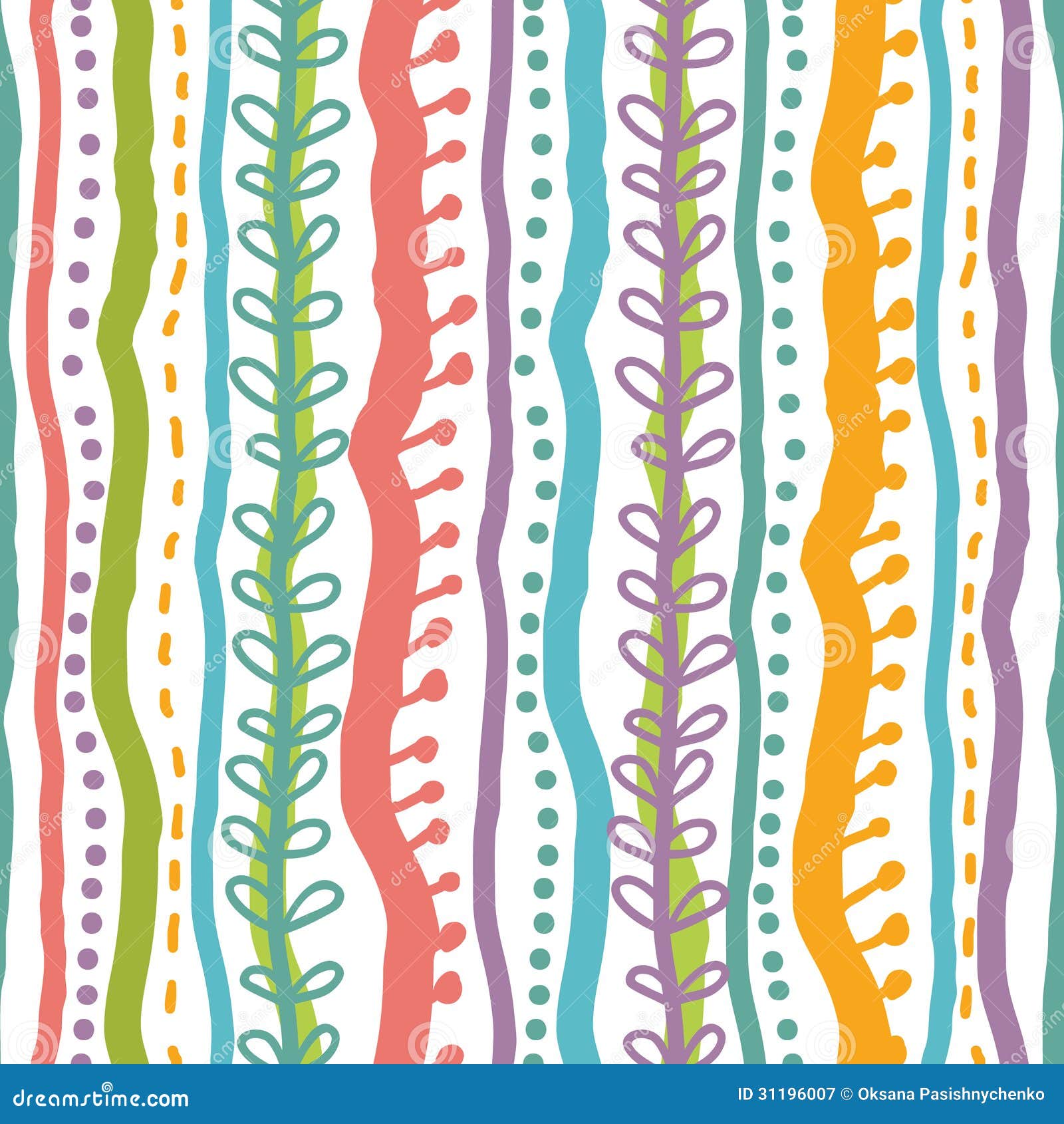 Abstract Stripes Vertical Seamless Pattern Stock Vector - Illustration ...