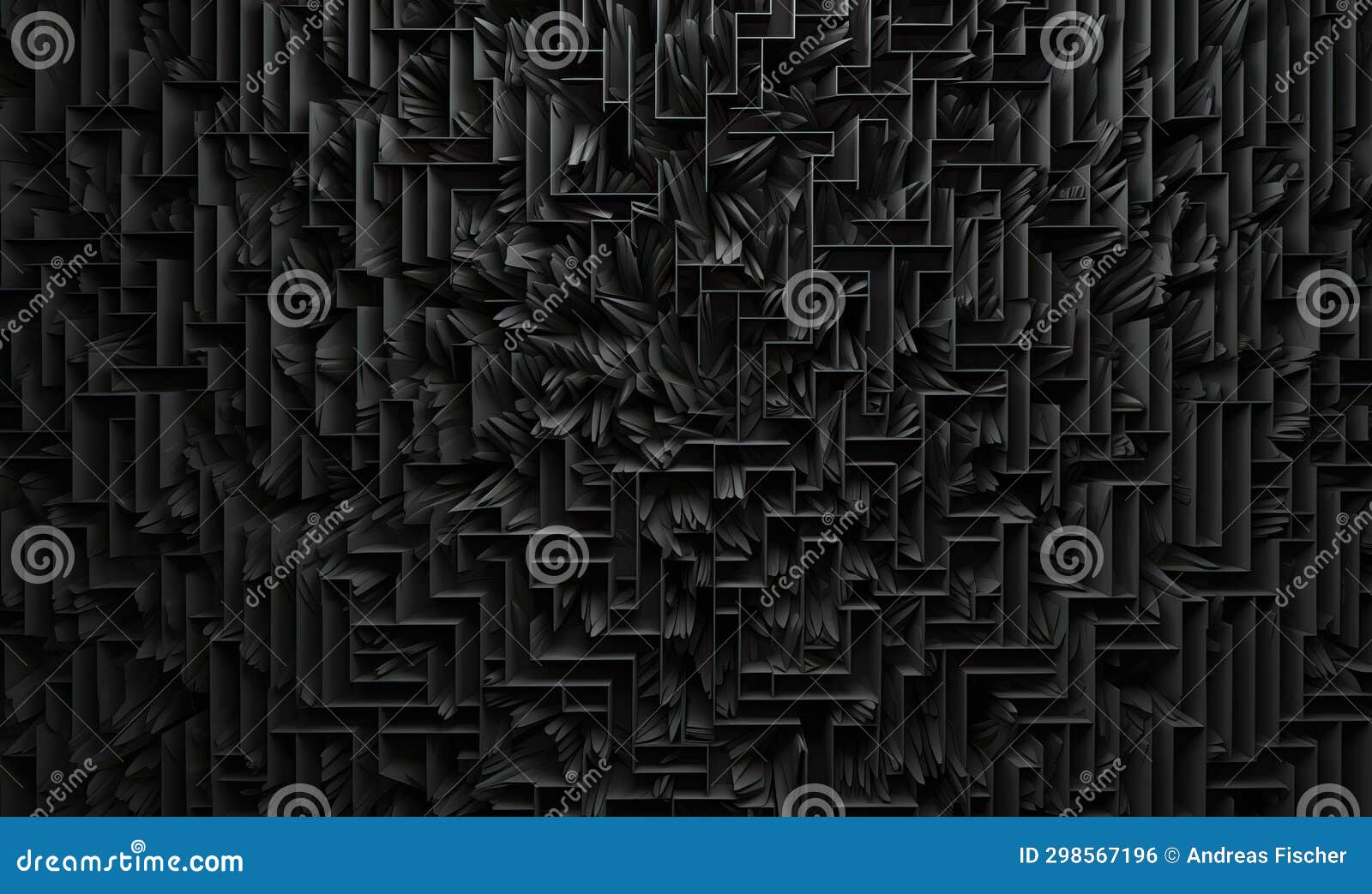 Abstract Structural Background with Dark Labyrinth. Stock Photo - Image ...