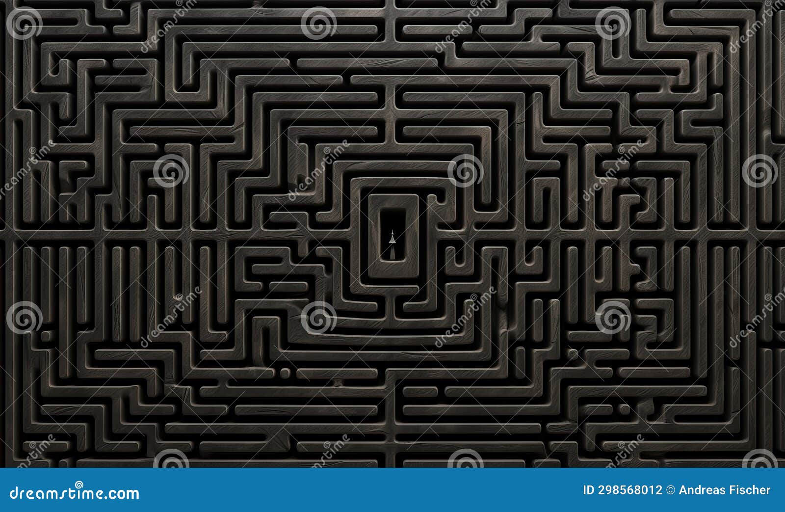 Abstract Structural Background with Dark Labyrinth. Stock Photo - Image ...