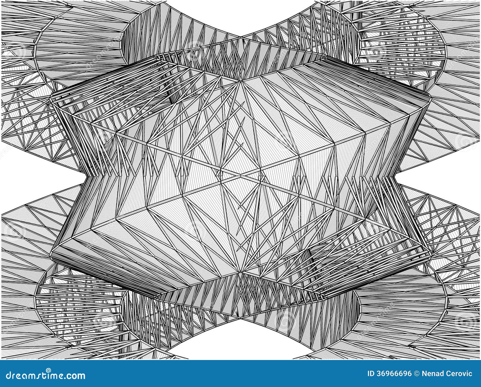 Abstract Structural Construction Vector Stock Illustration ...