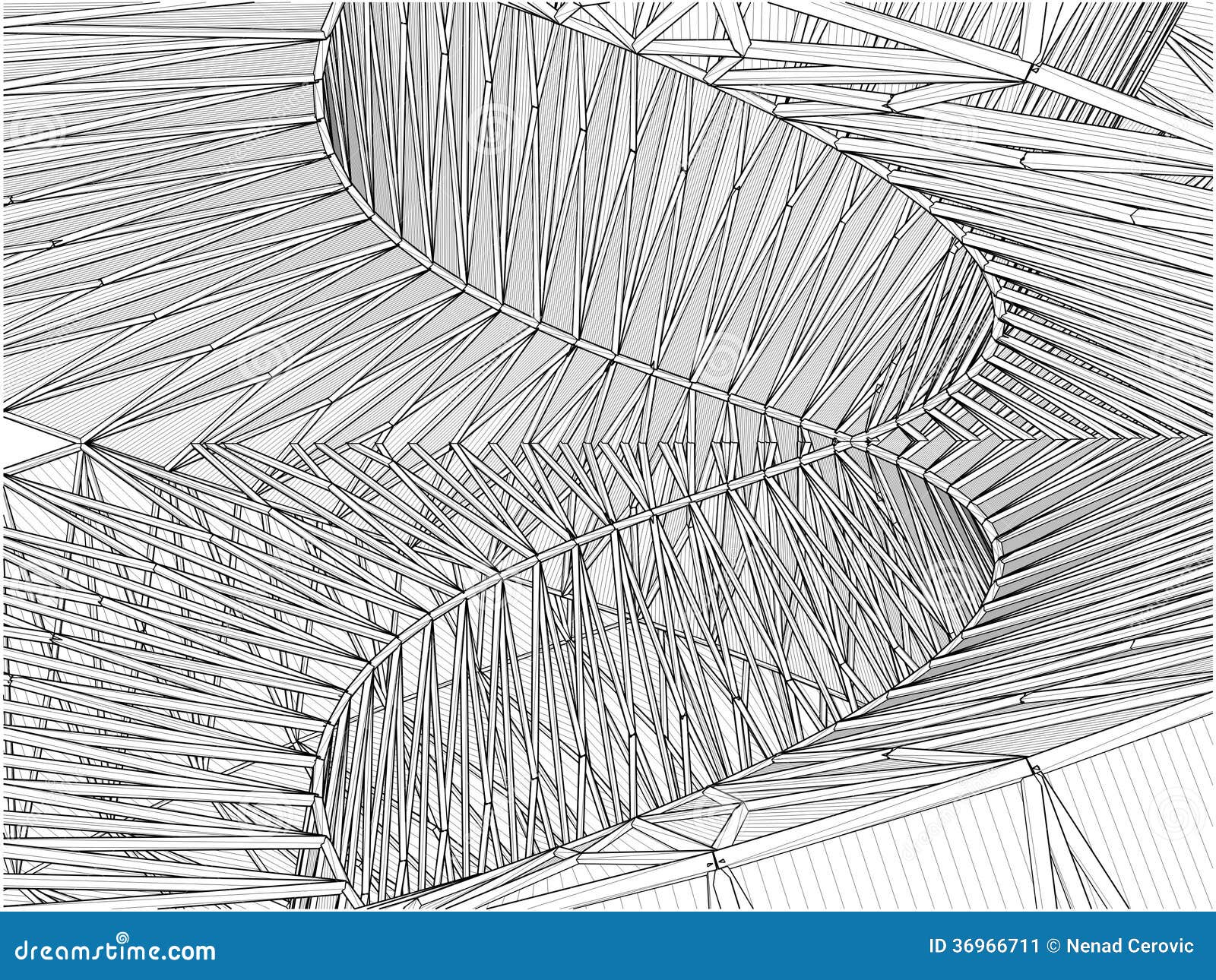 Abstract Structural Construction Vector Stock Illustration ...