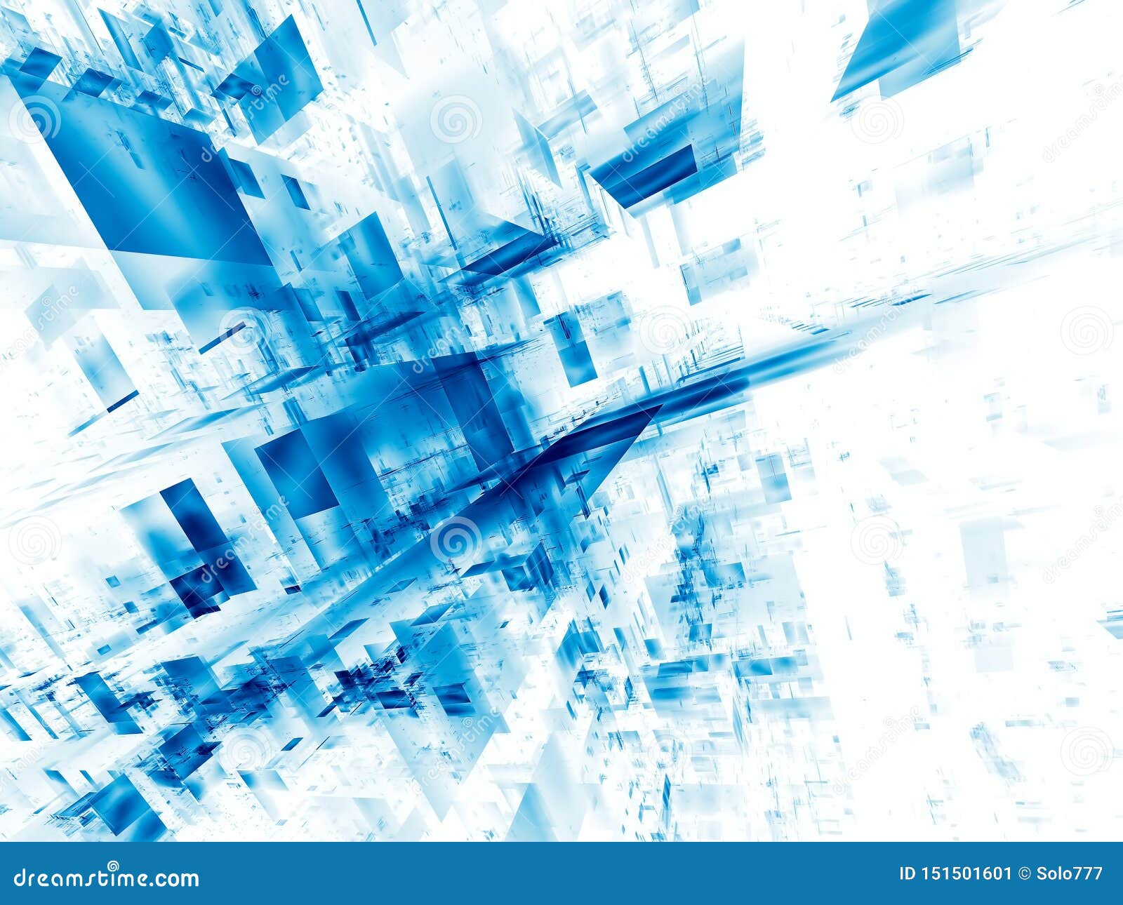 Abstract Structure of Blocks - Digitally Generated 3d Illustration ...