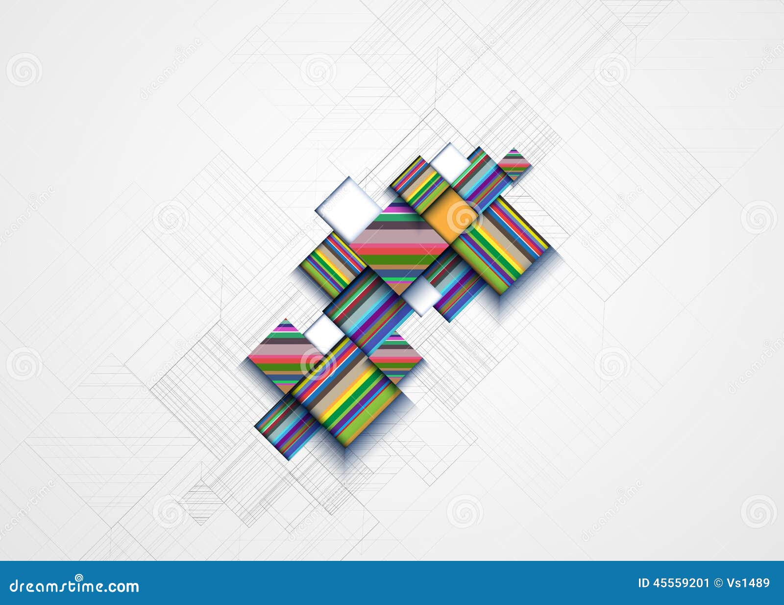 Abstract Structure Circuit Computer Cube Technology Business Background ...