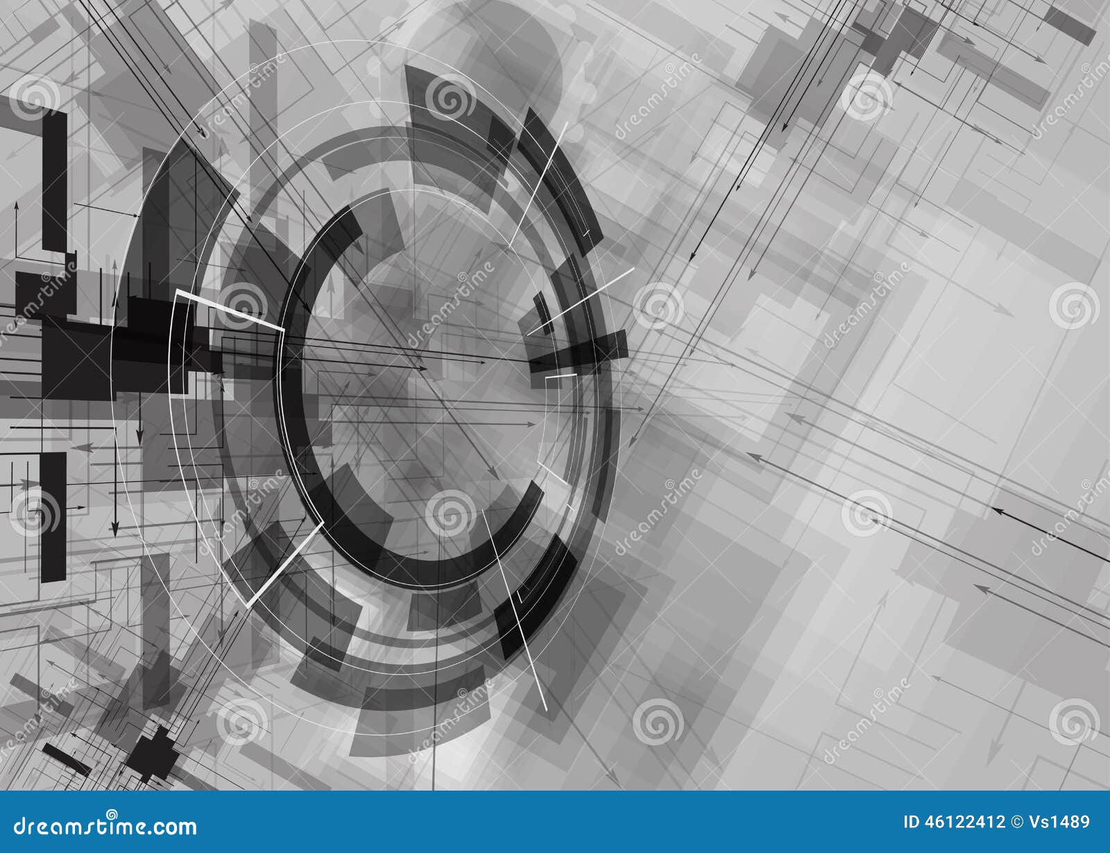 Abstract Structure Circuit Computer Cube Technology Business Background ...