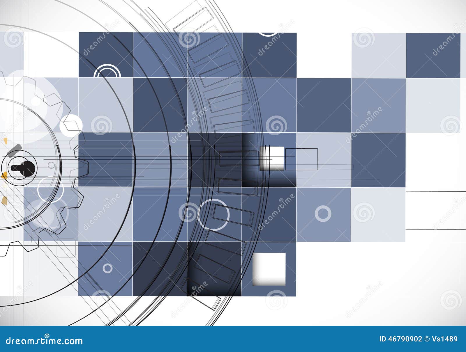Abstract Structure Circuit Computer Cube Technology Business Background ...