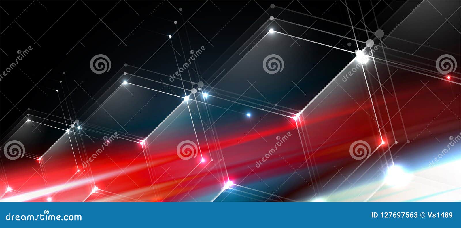 Abstract Structure Circuit Computer Cube Technology Business Background ...