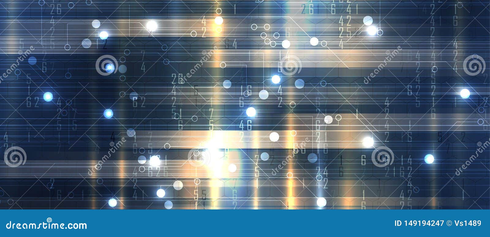 Abstract Structure Circuit Computer Technology Business Background ...