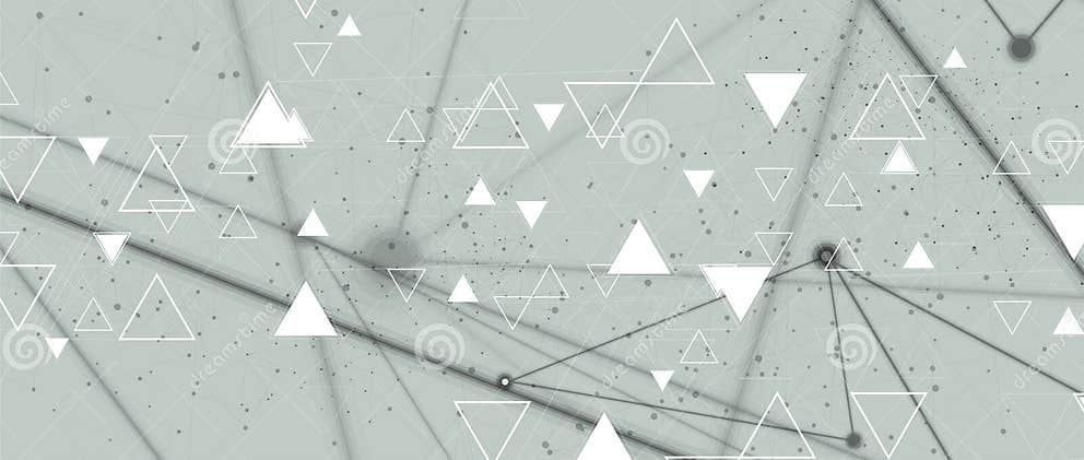 Abstract Structure Circuit Computer Triangle Technology Business ...