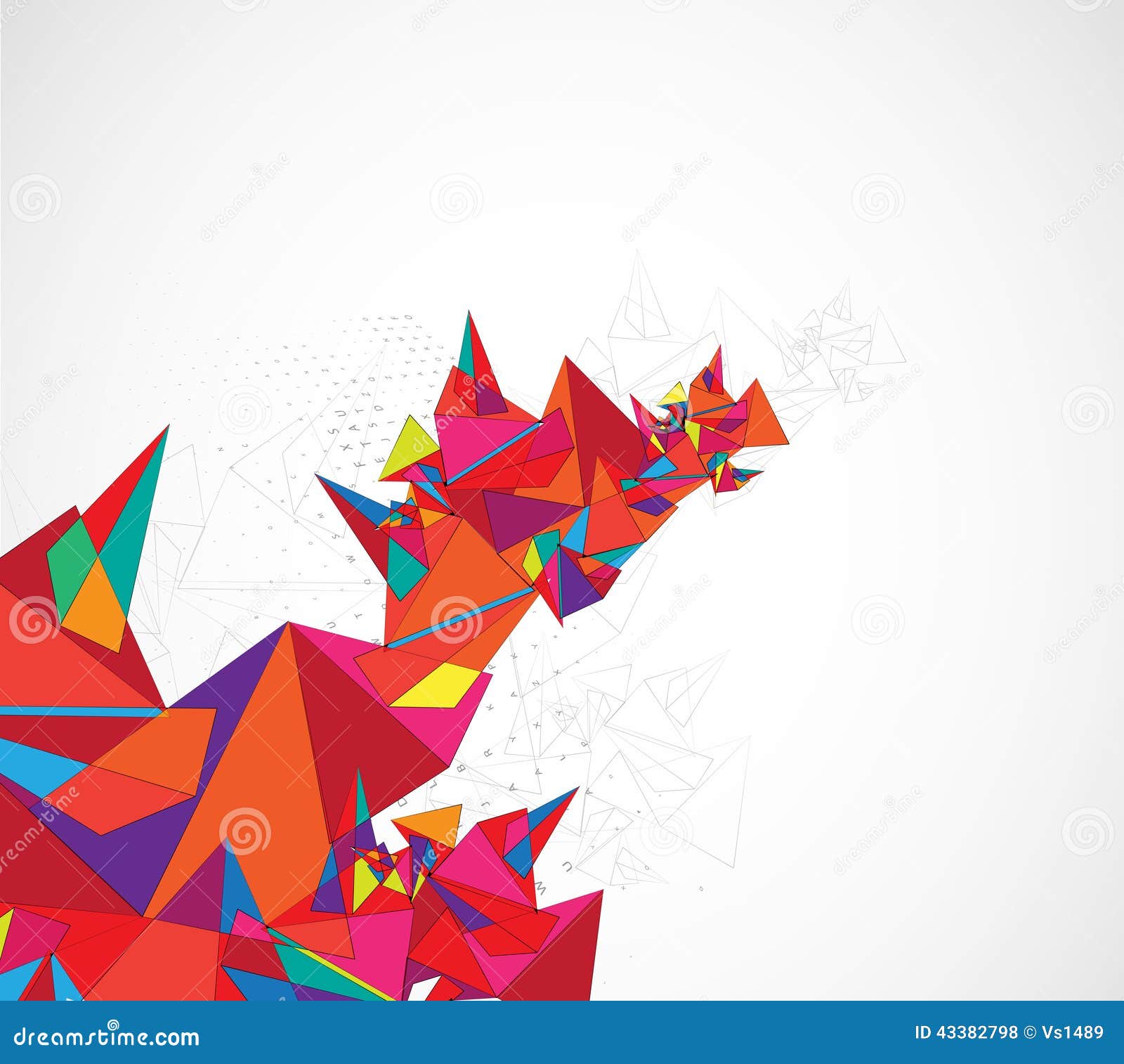 Abstract Structure Circuit Computer Triangle Technology Business Stock ...