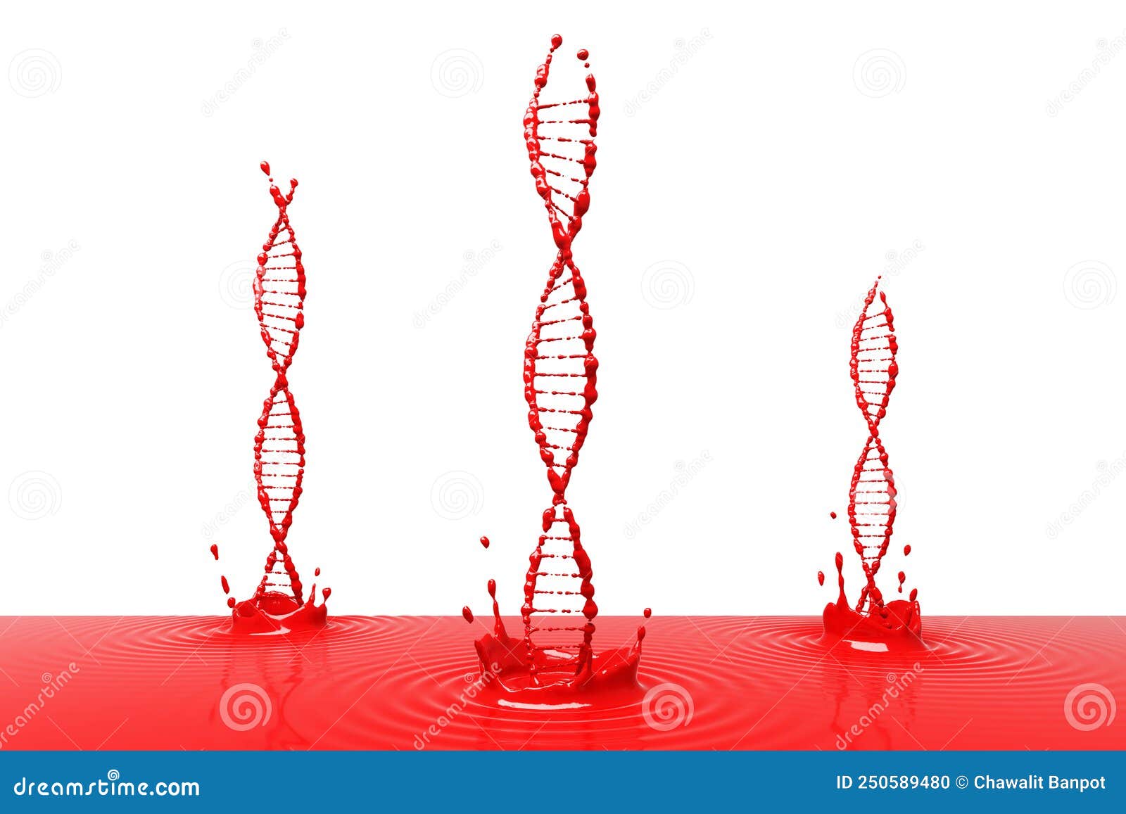 Abstract Structure Dna Red Blood Shape String Bubbles Liquid Splash ...