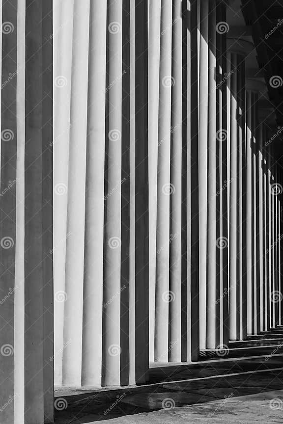 Abstract Structure of Grey Columns-Vienna, Austria Stock Image - Image ...