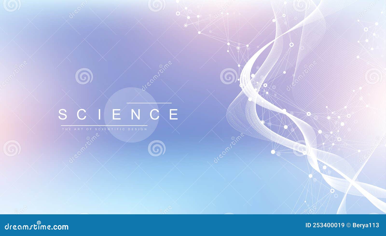 Abstract Structure Molecules or Atom for Science or Medical Background ...