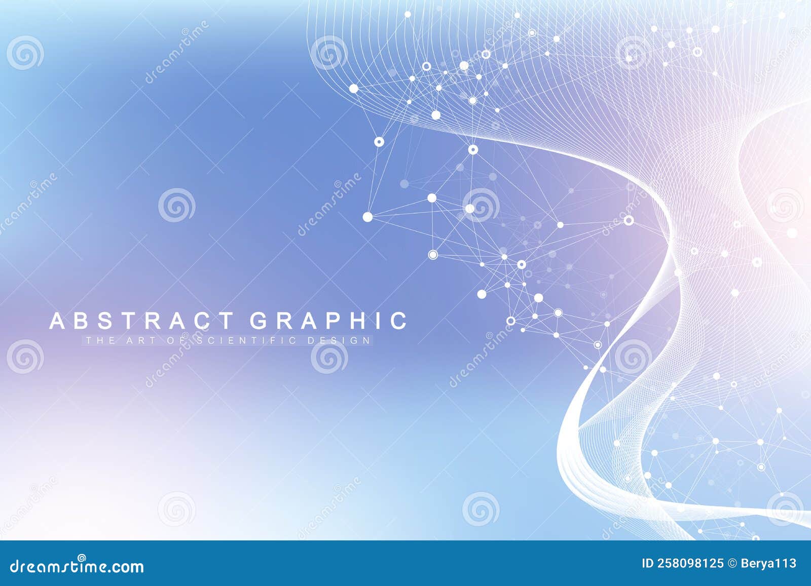 Abstract Structure Molecules or Atom for Science or Medical Background ...