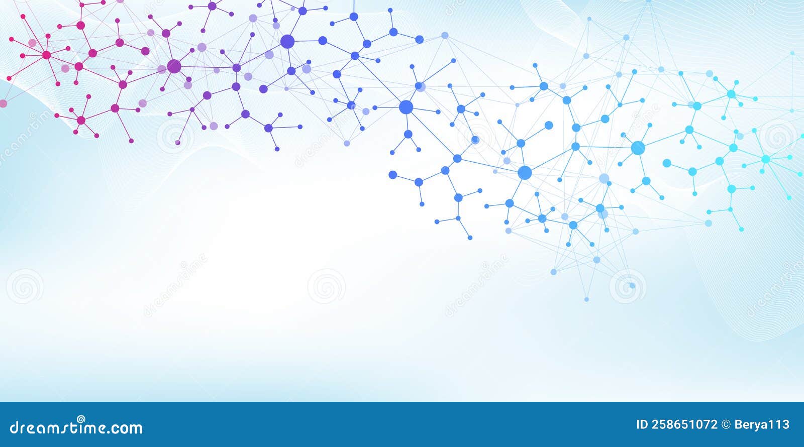 Abstract Structure Molecules or Atom for Science or Medical Background ...