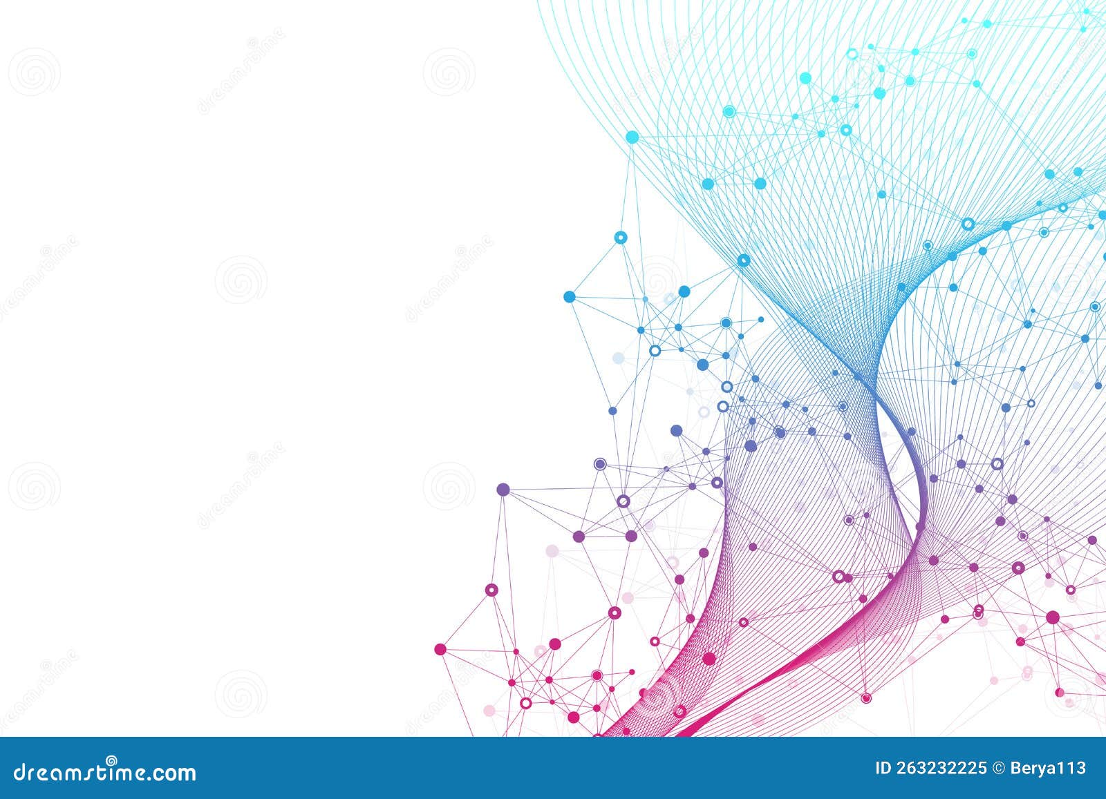 Abstract Structure Molecules or Atom for Science or Medical Background ...