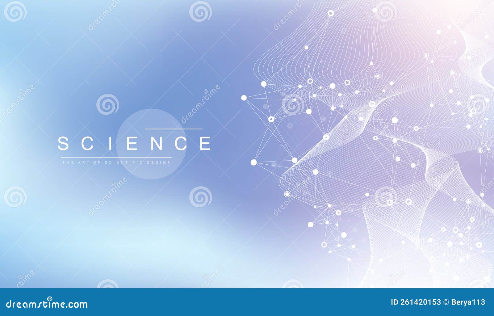 Abstract Structure Molecules or Atom for Science or Medical Background ...
