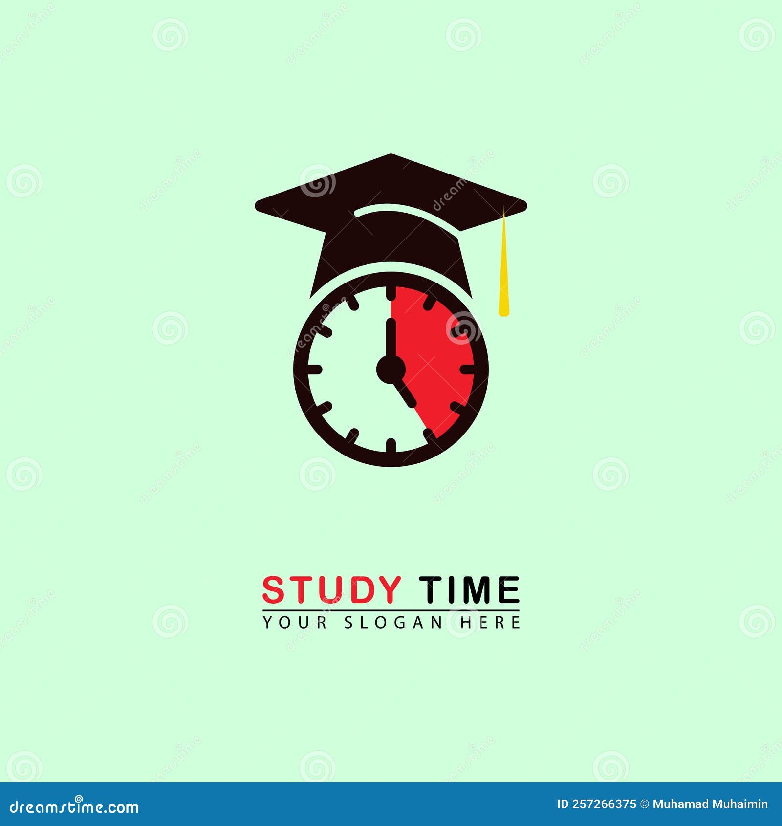 Abstract Study Time Logo Icon Stock Vector - Illustration of education ...