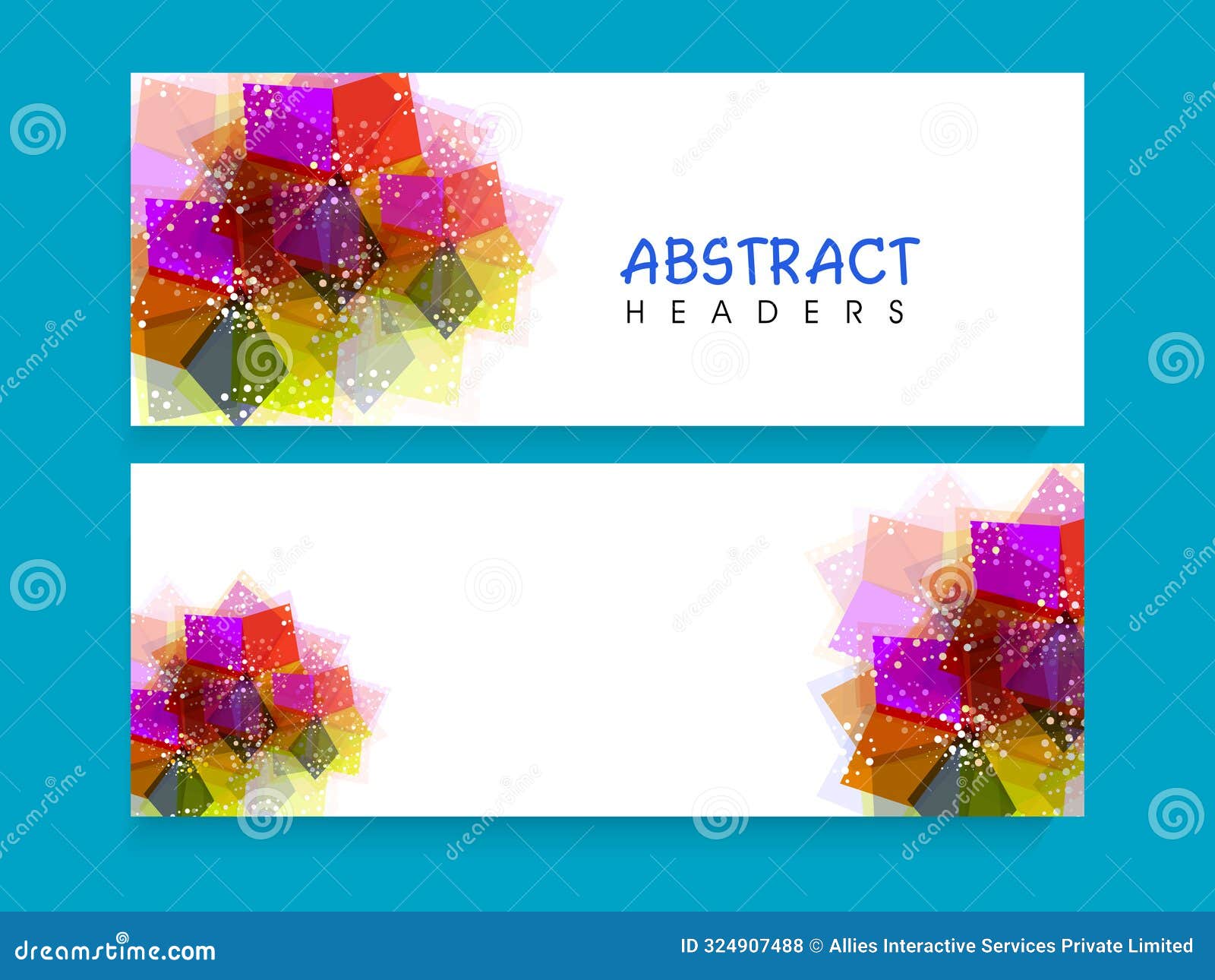 Abstract Style Banner or Header Design for Advertising Stock ...