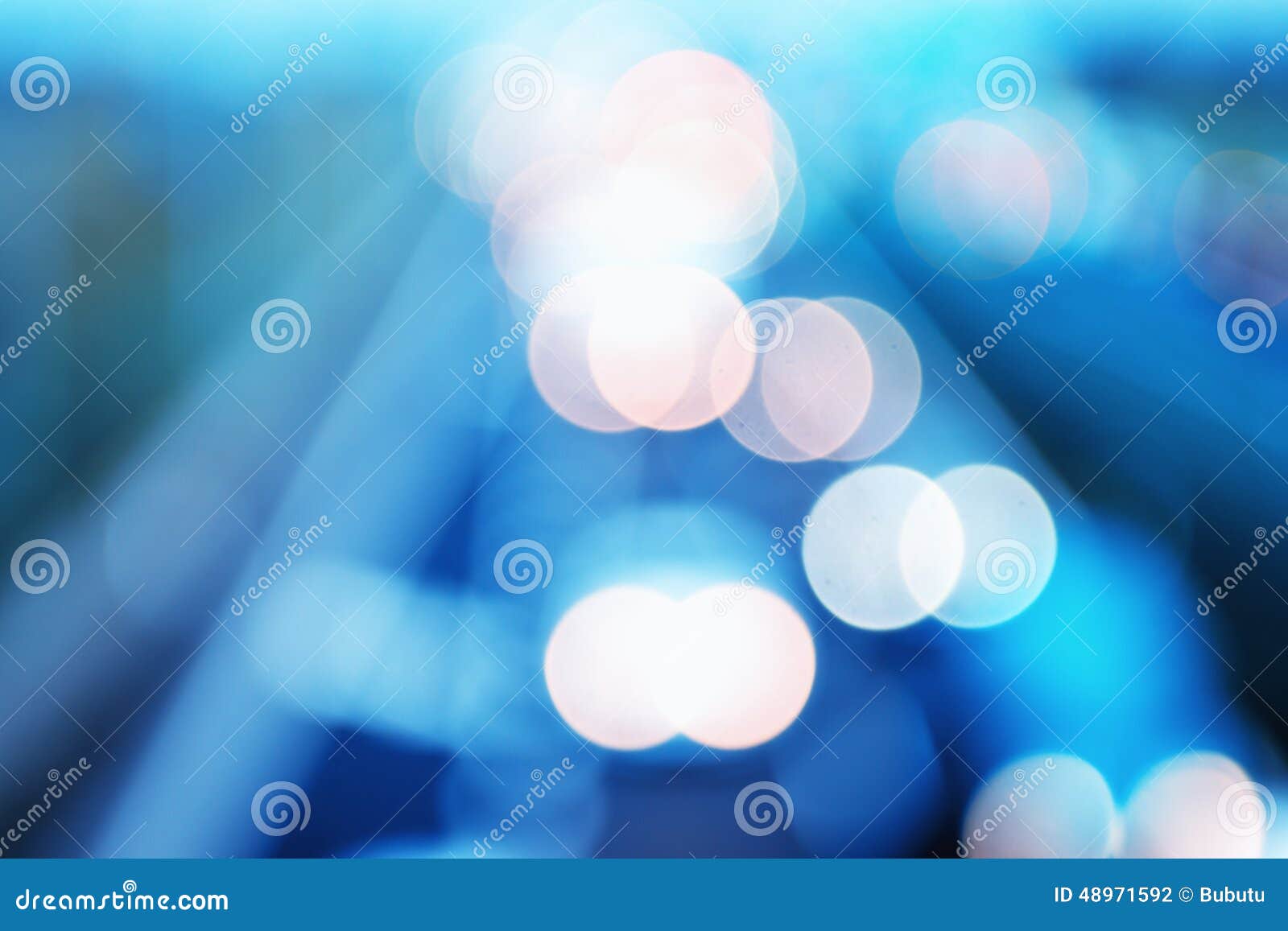 Abstract Style - Defocused Blue Highway Lights Stock Photo - Image of ...