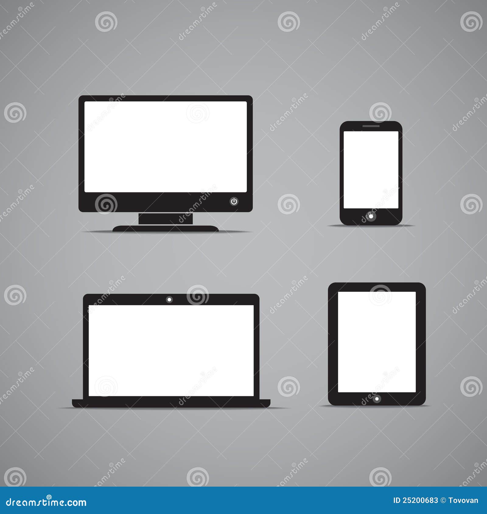 Abstract Style Modern Gadgets Stock Vector - Illustration of ...