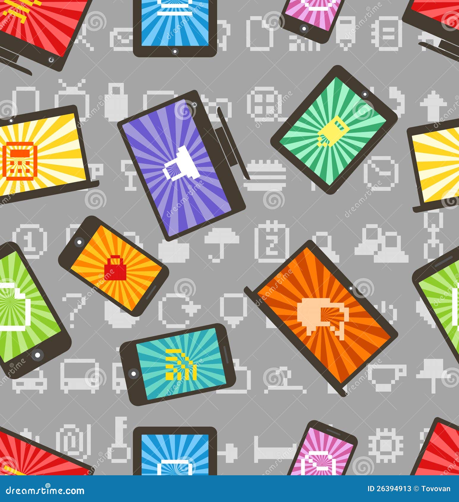 Abstract Style Modern Gadgets Stock Vector - Illustration of community ...