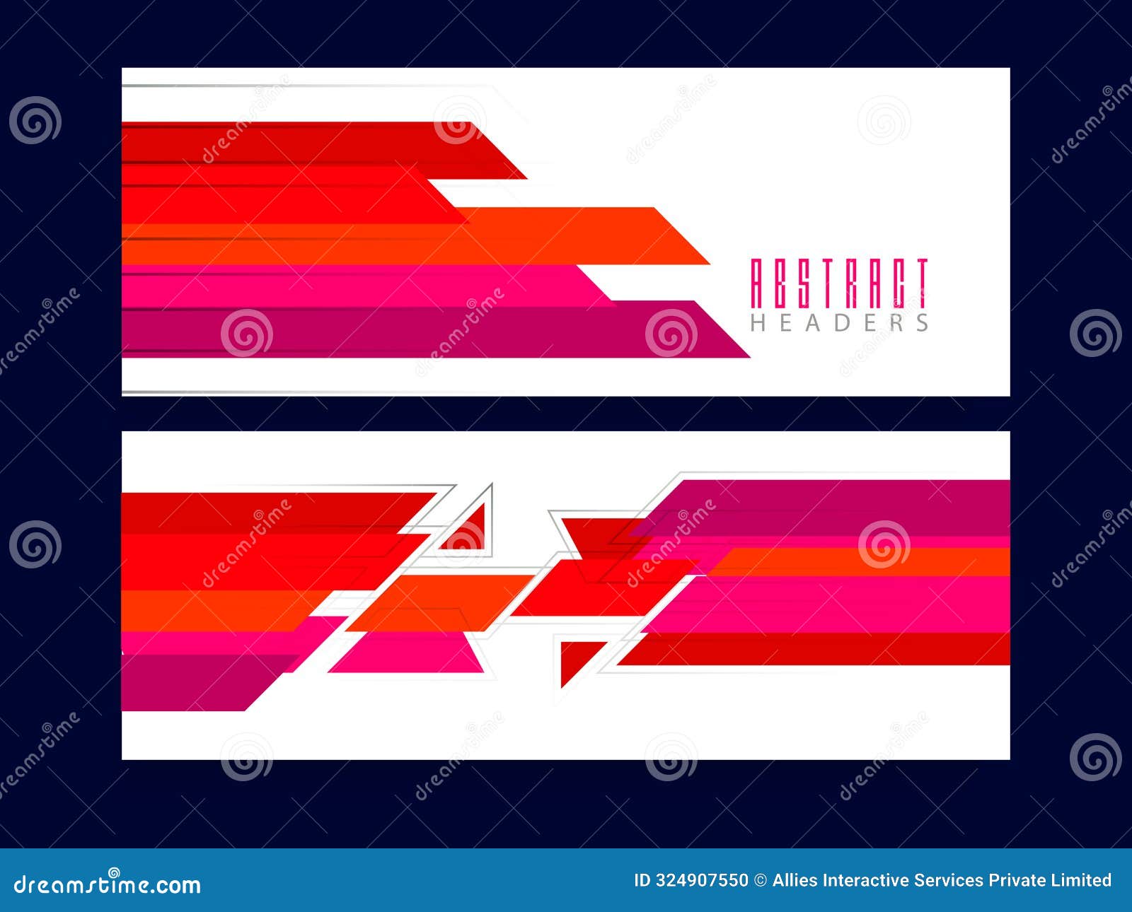 Abstract Style Social Media Banner or Header Design for Advertising ...