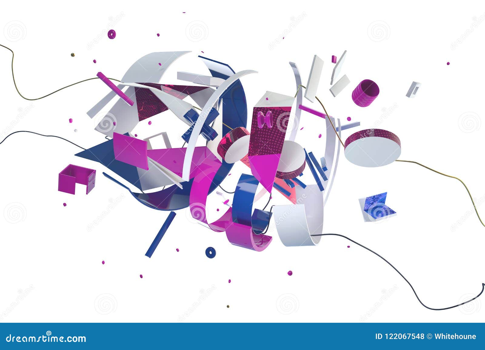 Abstract 3D composition stock illustration. Illustration of abstract ...