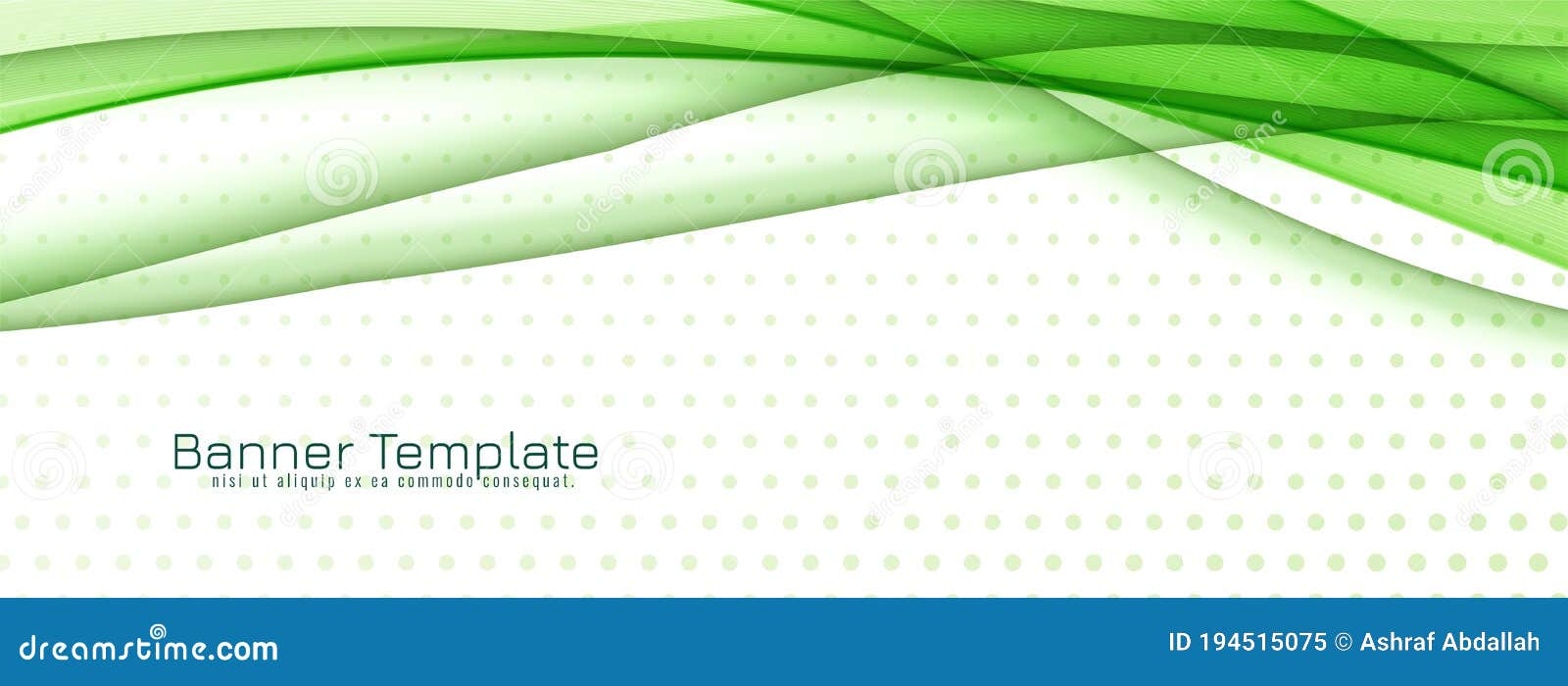 Abstract Stylish Green Wave Banner Design Stock Vector - Illustration ... Abstract Stylish Green Wave Banner Design Stock Vector - Illustration ...