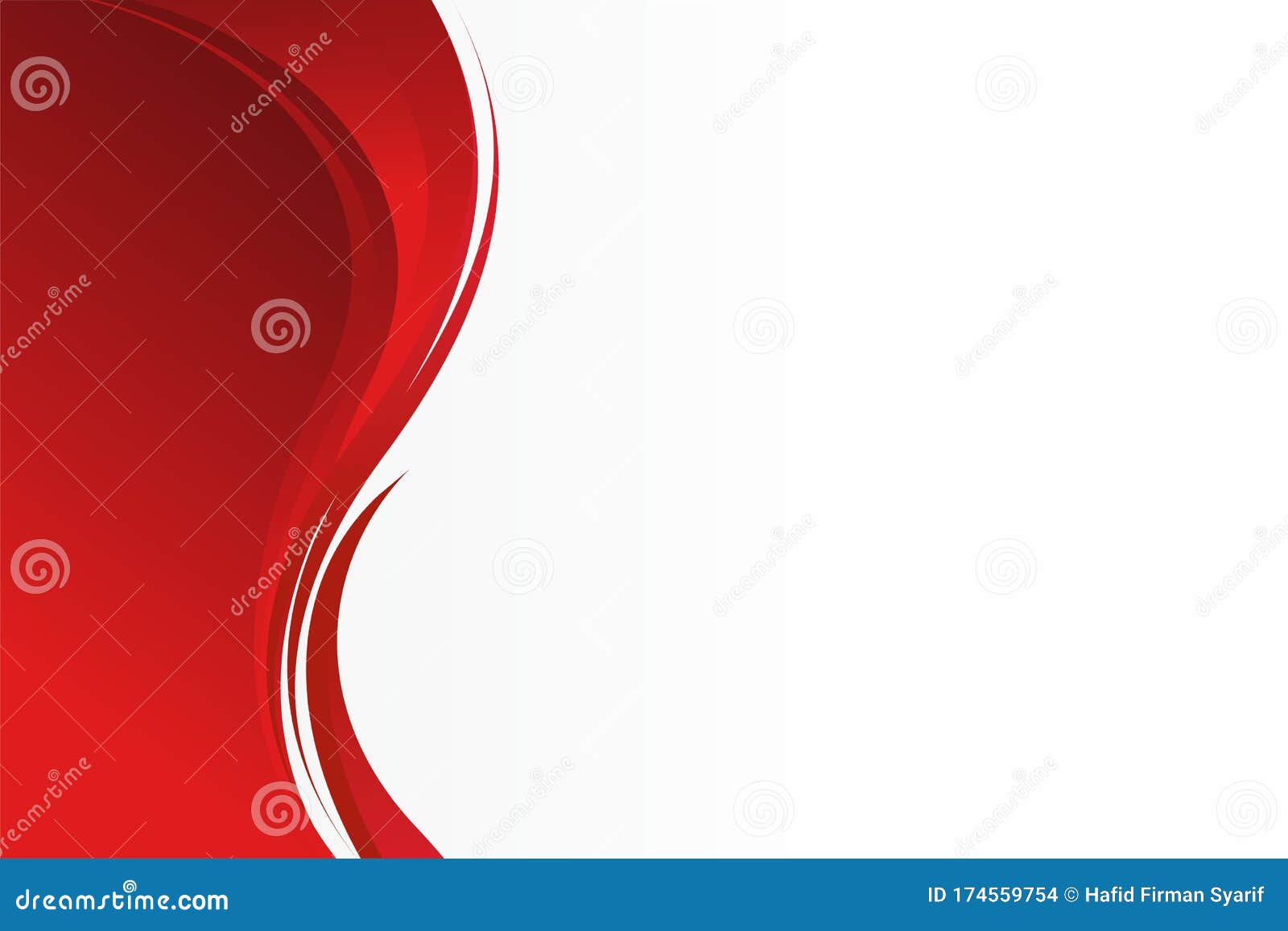 Abstract Stylish Red Wave Background Design Template Vector Stock ...