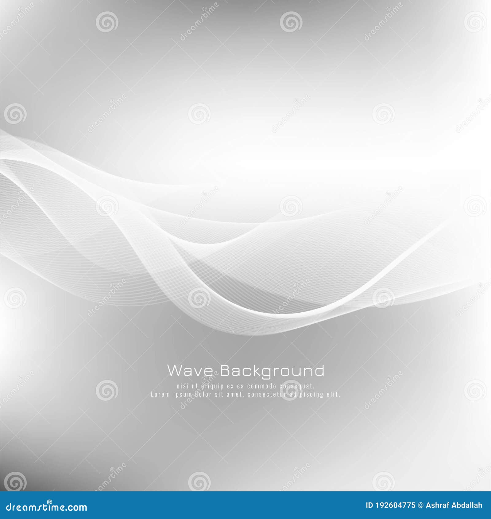 Abstract Stylish Wave Grey Background Stock Vector - Illustration of ...