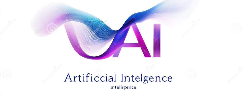 Abstract Stylized AI Logo Featuring Fluid, Colorful Design Elements To ...