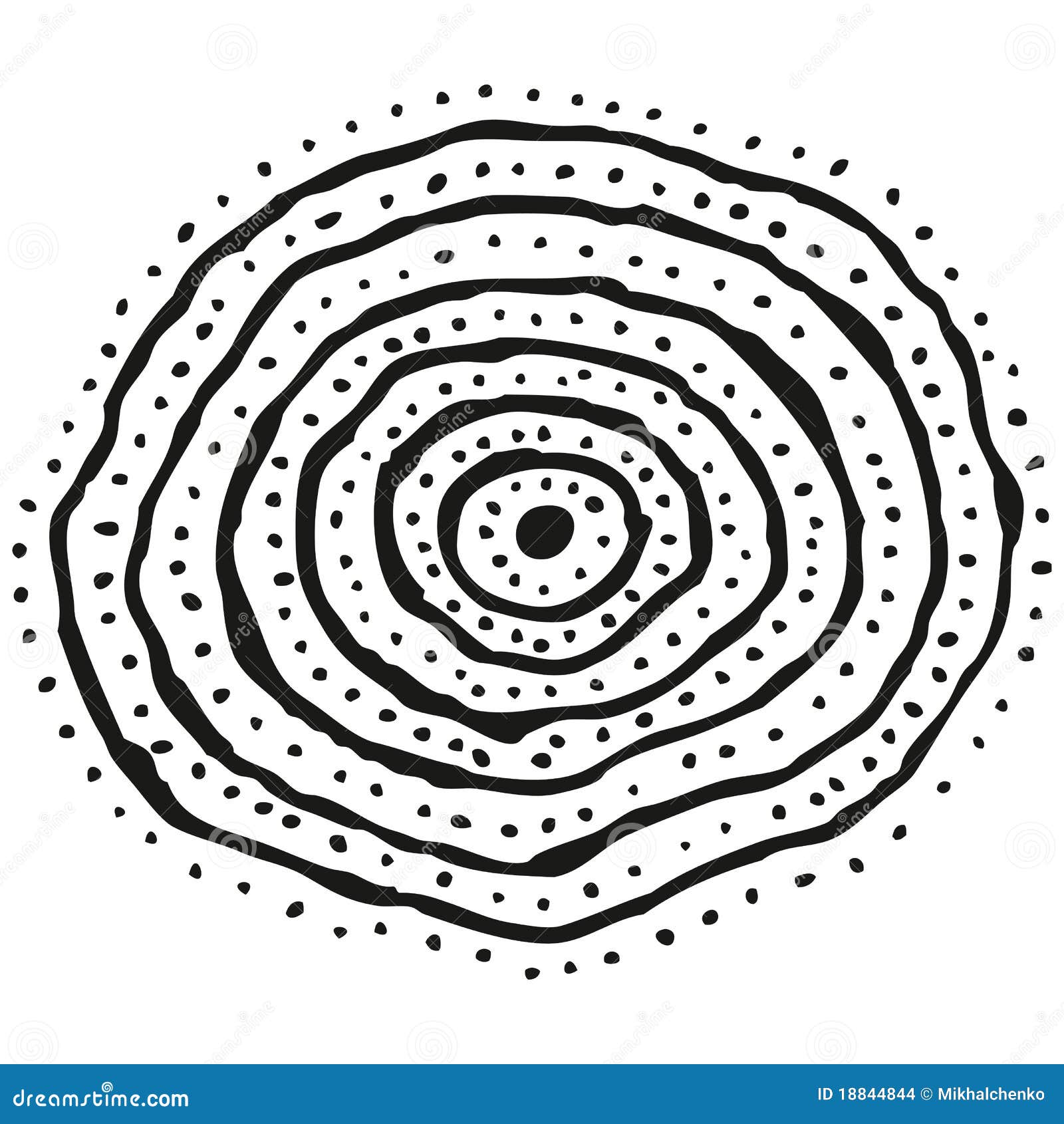 Abstract Stylized B&W Concentric Circles Pattern Stock Vector ... Abstract Stylized B&W Concentric Circles Pattern Stock Vector ...