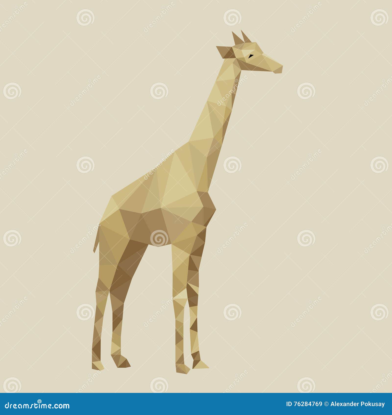 Abstract Stylized Giraffe Vector Illustration Stock Vector ...
