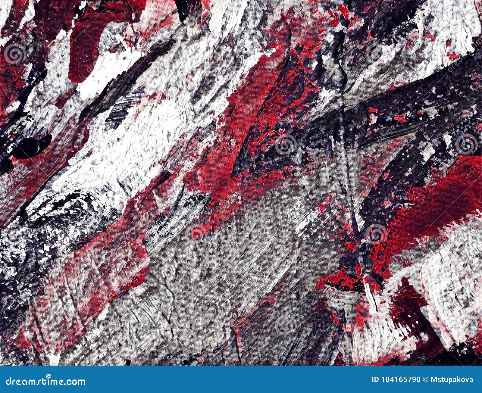 Abstract Stylized Acrylic Painting on Textured Canvas Stock Photo ...