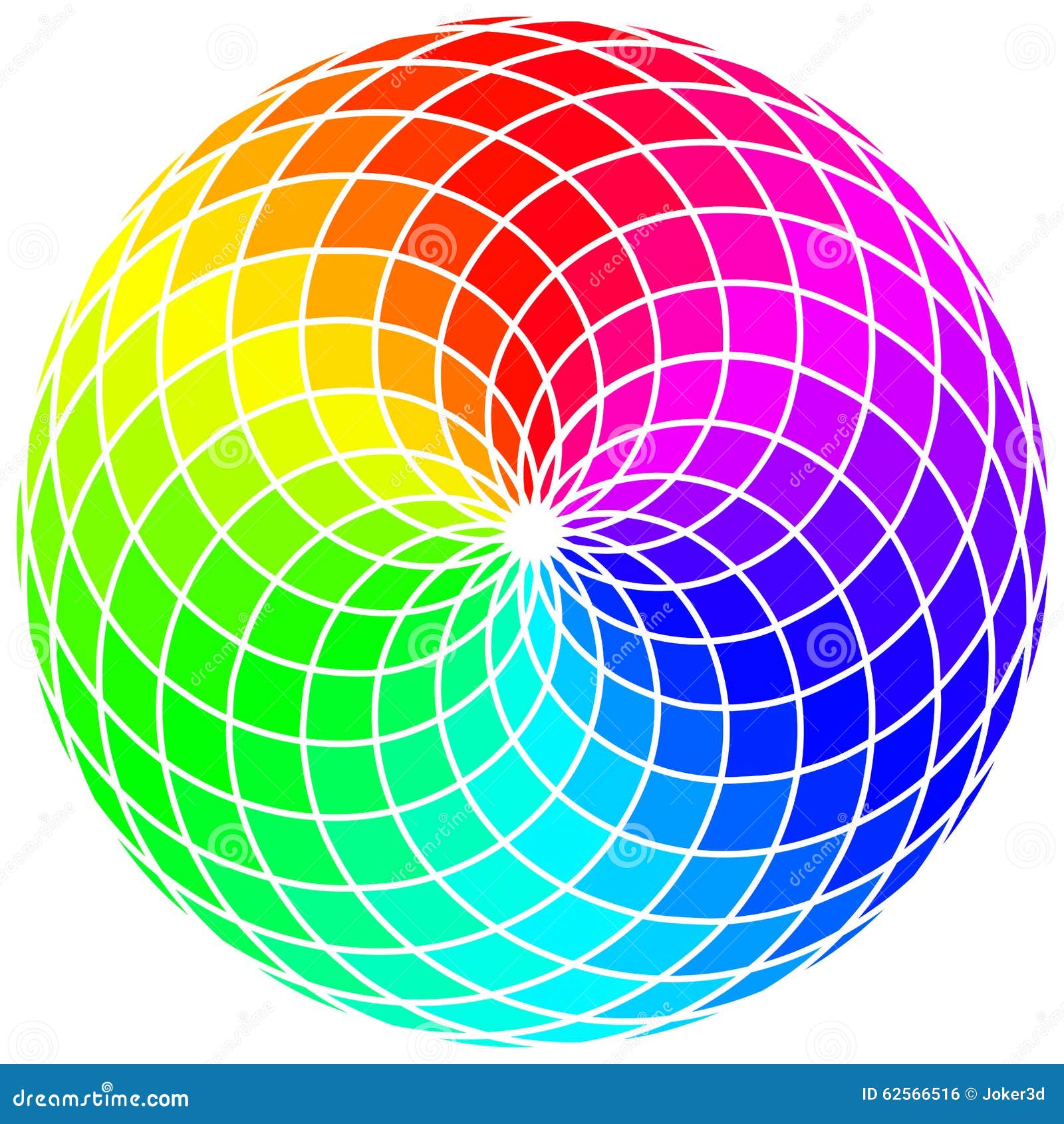 Abstract Stylized Rainbow Wheel Stock Vector - Illustration of rainbow ...