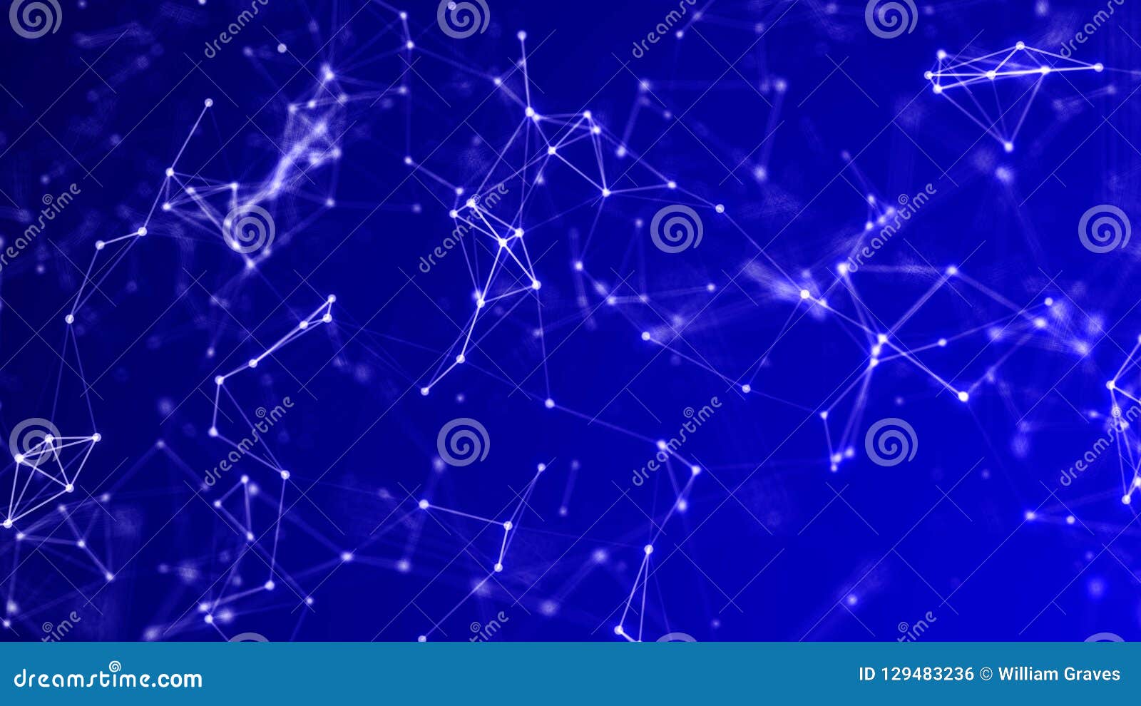 Abstract Subtle Blue Background Plexus Nodes And Lines Hi Tech