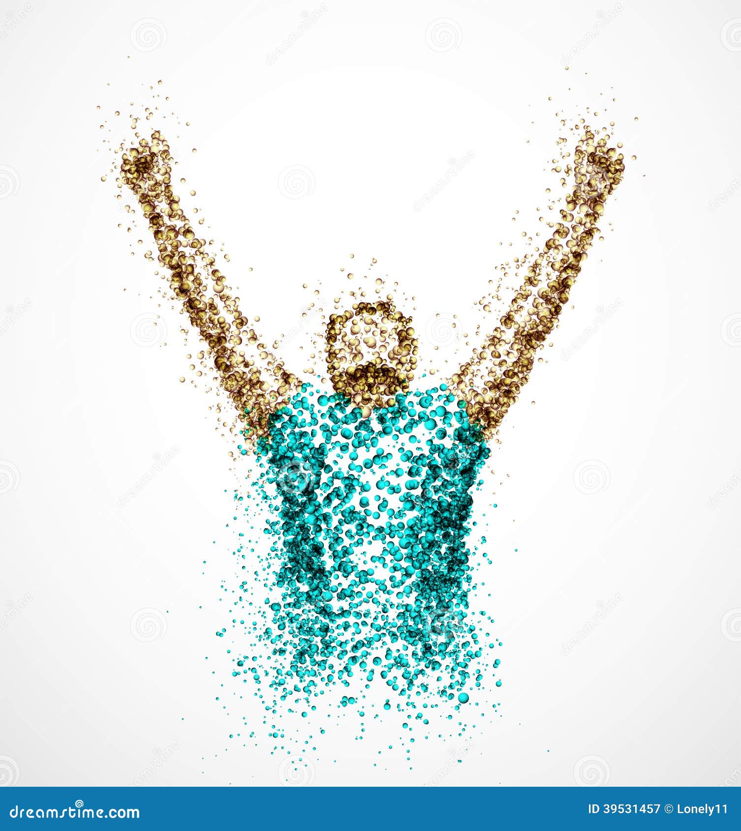 Abstract successful man stock vector. Illustration of success - 39531457