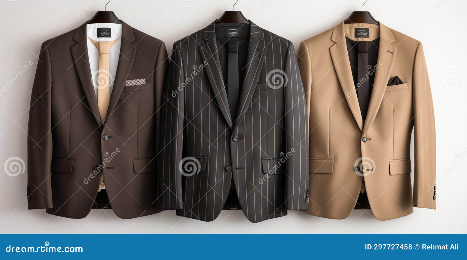Abstract Suit for Business Concept on White Background Stock Photo ...