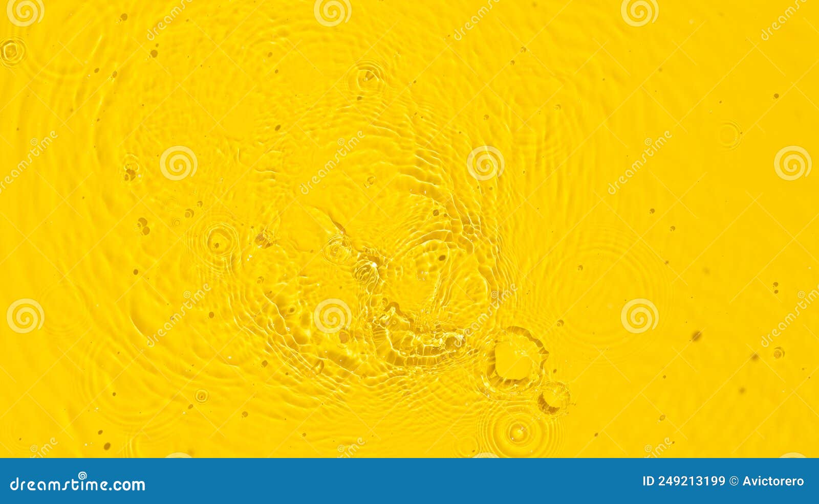 Transparent Yellow Clear Water Surface Texture with Ripples, Splashes ...