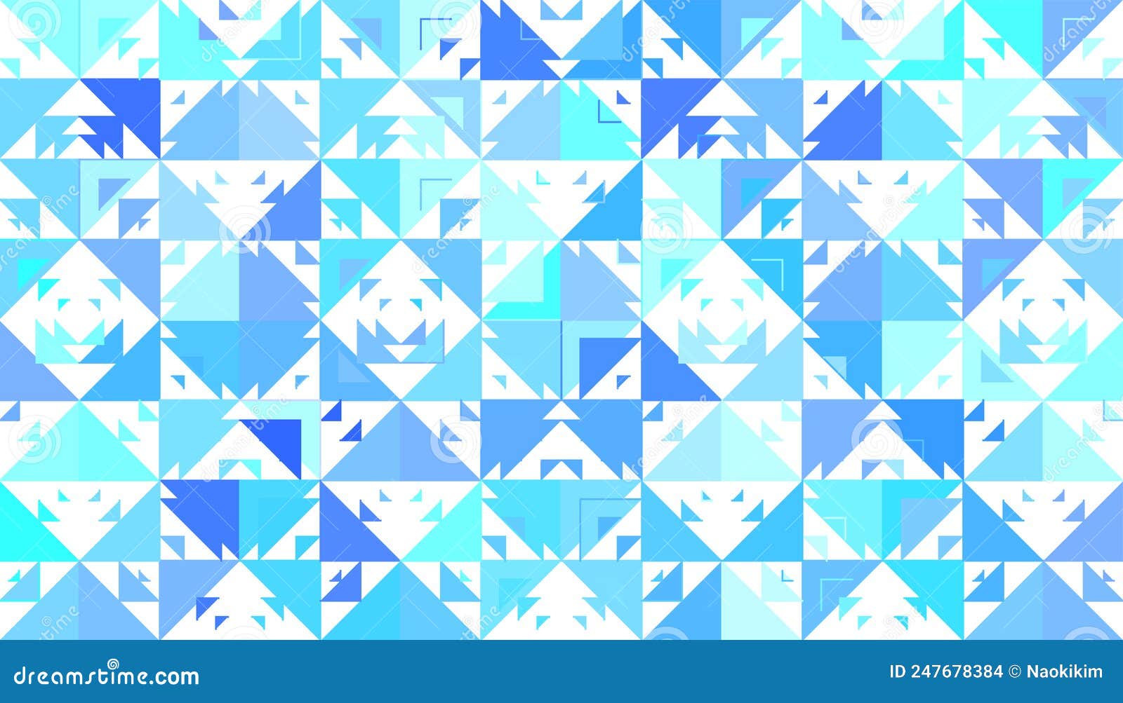Abstract Summer Blue Triangle, Geometric Arrow Pattern Texture ...
