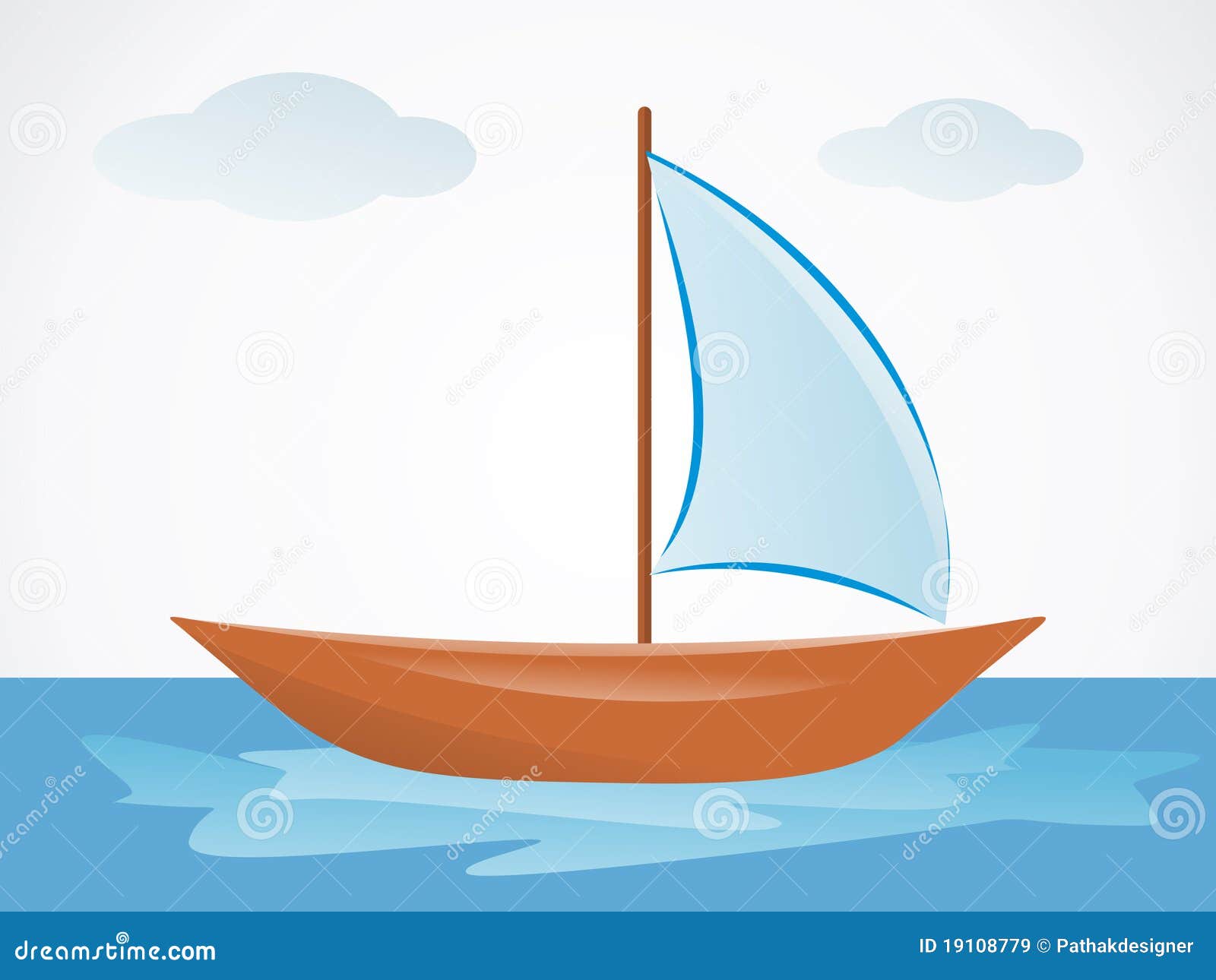 Summer Boat Line Art Coloring Page For Adult Cartoon Vector ...